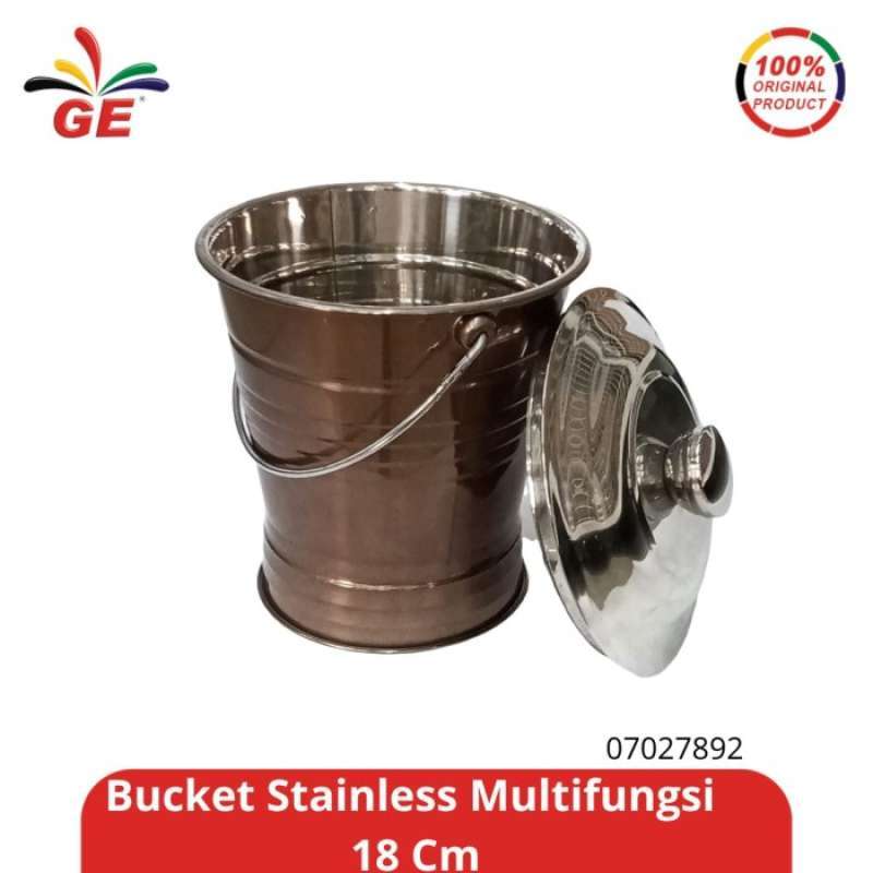 Promo GE - Bucket Stainless Multifungsi 18 Cm 07027892 Diskon 65% di ...