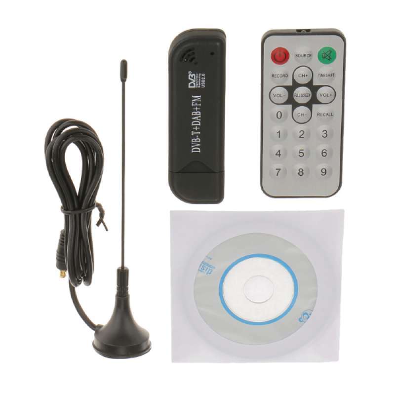 Jual USB DVB-T & RTL-SDR Realtek RTL2832U & FC0012 DVB-T Tuner Receiver MCX Input di Seller ...