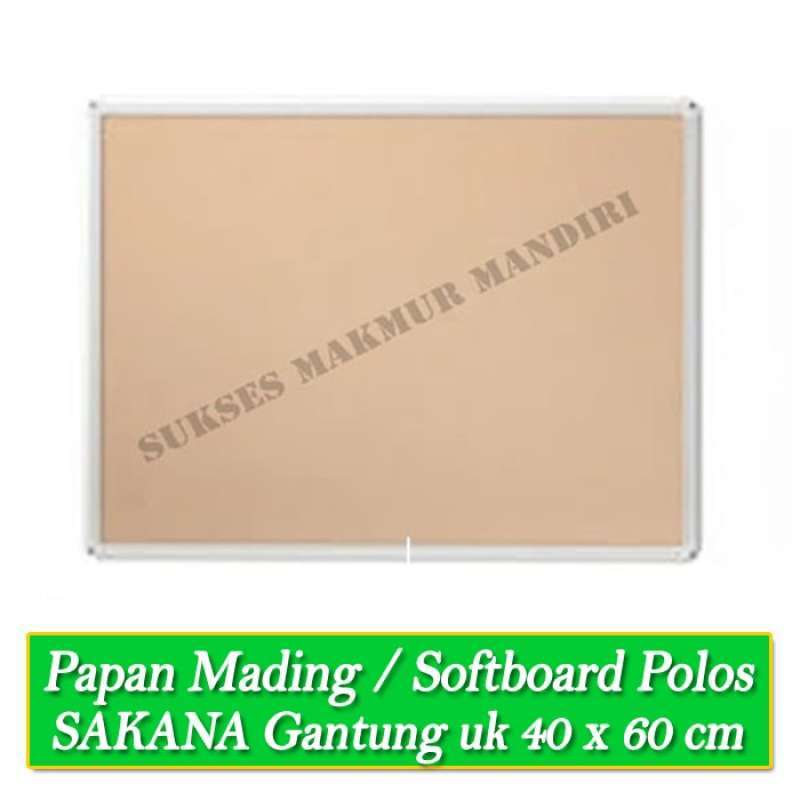 Jual Papan Mading / Softboard Polos Sakana 40 X 60 Cm Gantung Di Seller ...