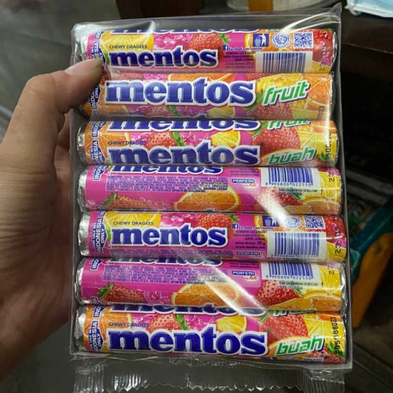 Jual Mentos Buah Roll [Pack] isi 14 roll di Seller Akiooshi - Kab ...