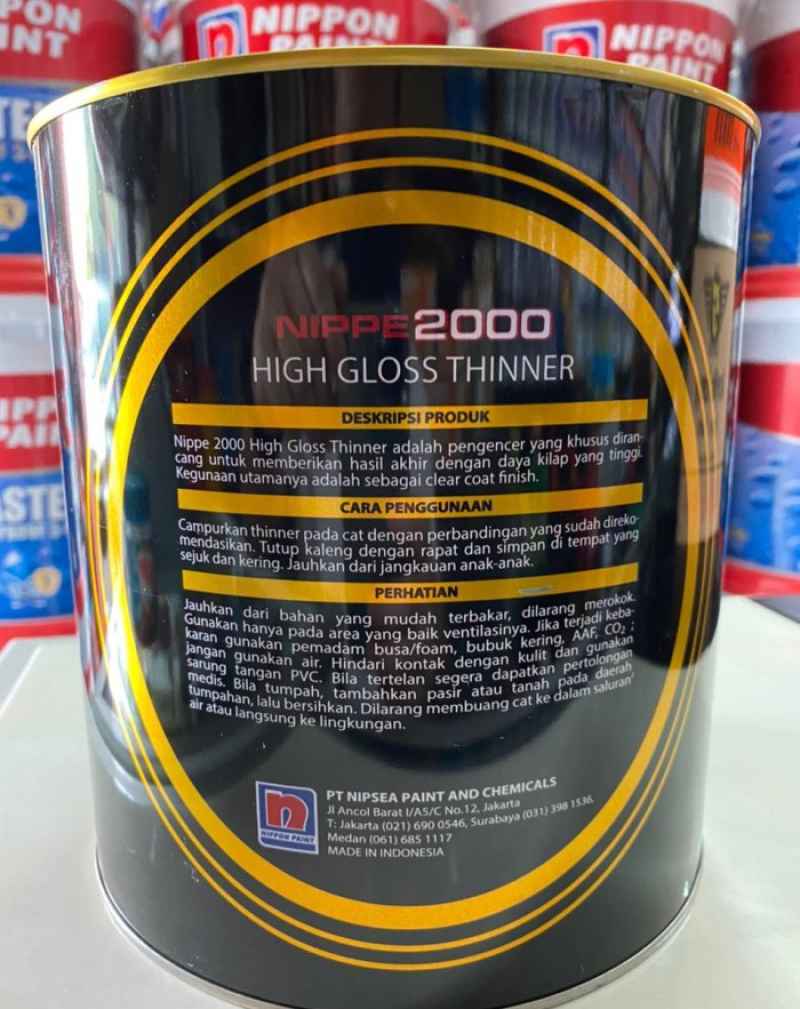 Promo Thinner High Gloss Thinner Nippe 2000 Thinner Nippon Paint Galon Diskon 23% Di Seller ...