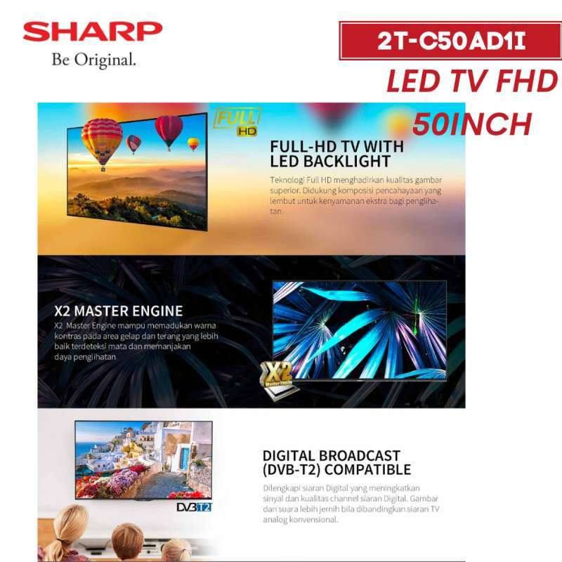Jual Sharp Led Tv 50inch 2t-50ad1i Full Hd Di Seller Elektronik Official Store - Kebon Besar ...