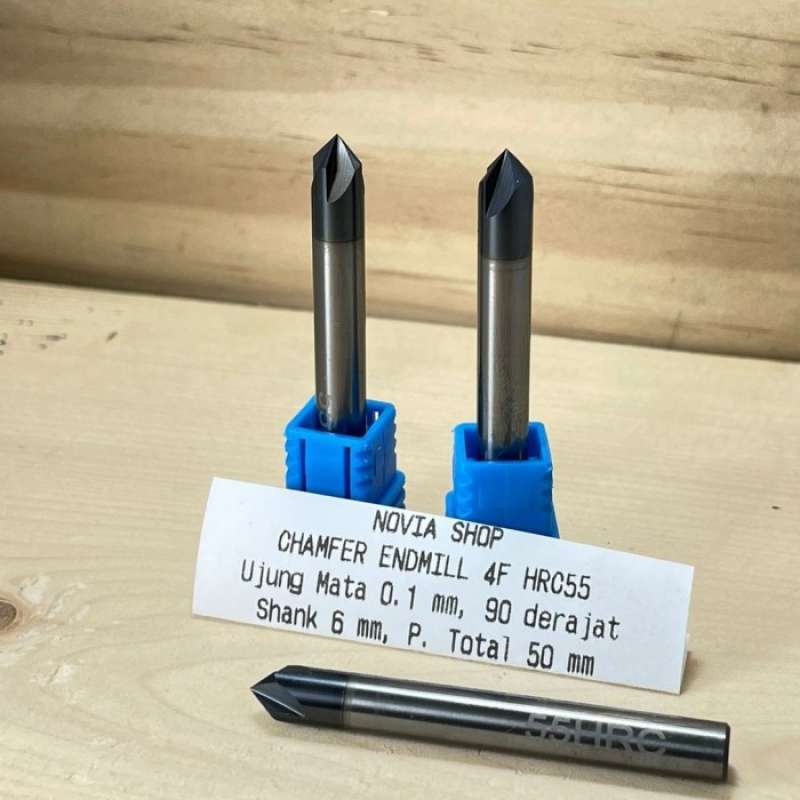 Promo MATA ROUTER CNC CHAMFER ENDMILL 4F 6 MM 90 DERAJAT Diskon 33% di ...