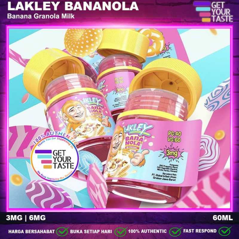 Promo Liquid Lakley Bananola 60ML by Rizky Ritonga x ELF Factory Diskon ...