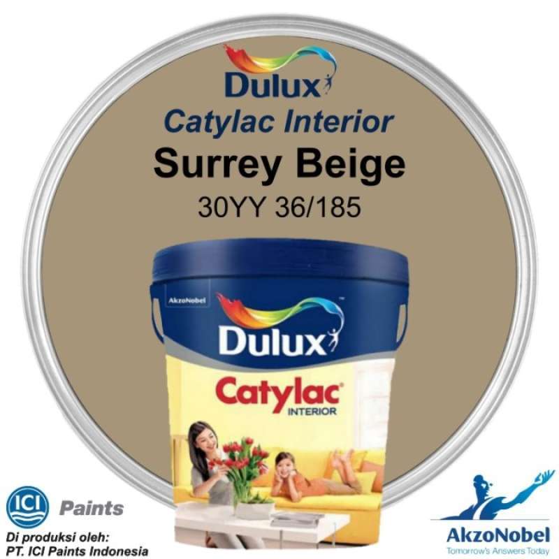 Jual CAT DULUX CATYLAC INTERIOR 5 KG - SURREY BEIGE 30YY 36/185 di ...