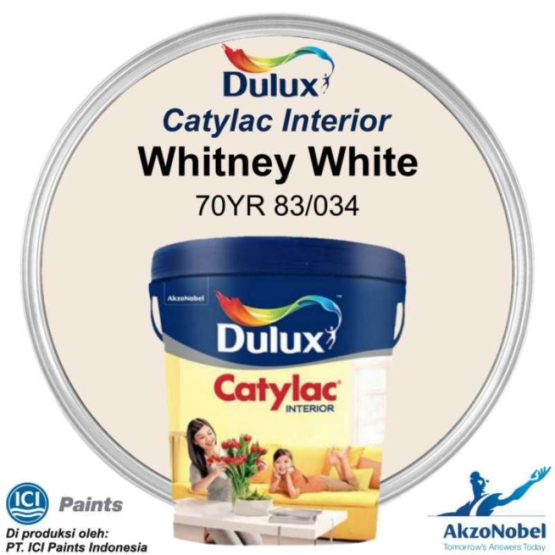 Jual CAT DULUX CATYLAC INTERIOR 25 KG - WHITNEY WHITE 70YR 83/034 di ...