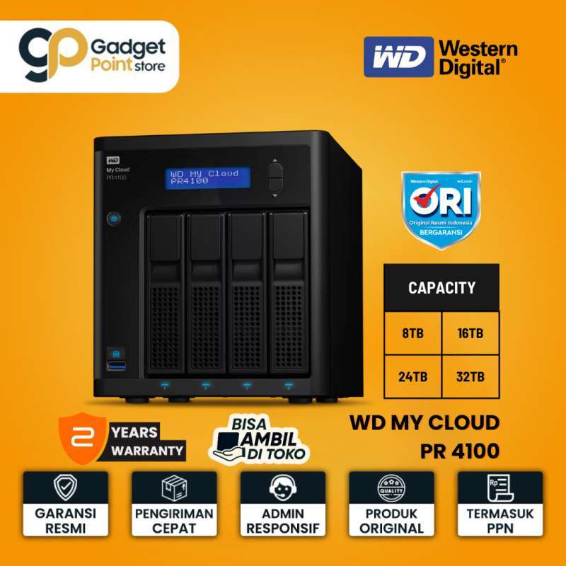 Jual Harddisk External WD MY CLOUD PR4100 USB 3.0-MYCLOUD PR 4100 ...