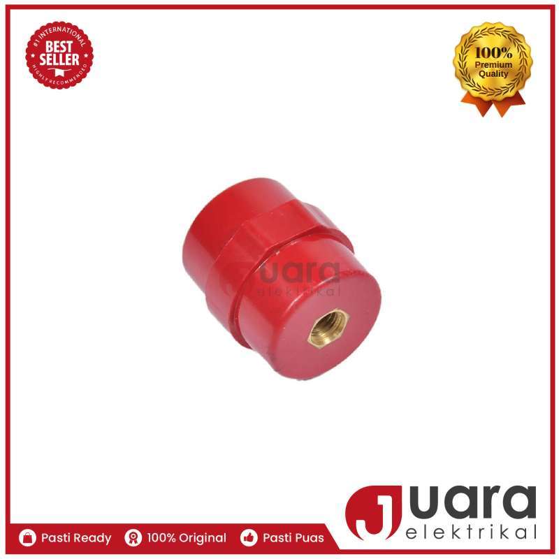 Jual Isolator Busbar Holder SM-35 Insulator Silinder M8 Merah di Seller Juara Elektrikal - Duren ...