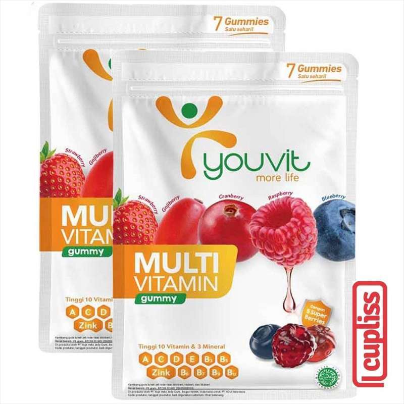 Jual x2 YOUVIT Multivitamin Gummy Dewasa 7 Days Vitamin di Seller ...