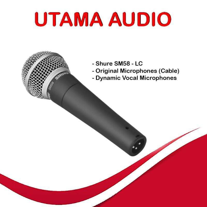 Jual SHURE SM58 LC / SM 58 MICROPHONES CABLE KABEL SM58LC ORIGINAL ...