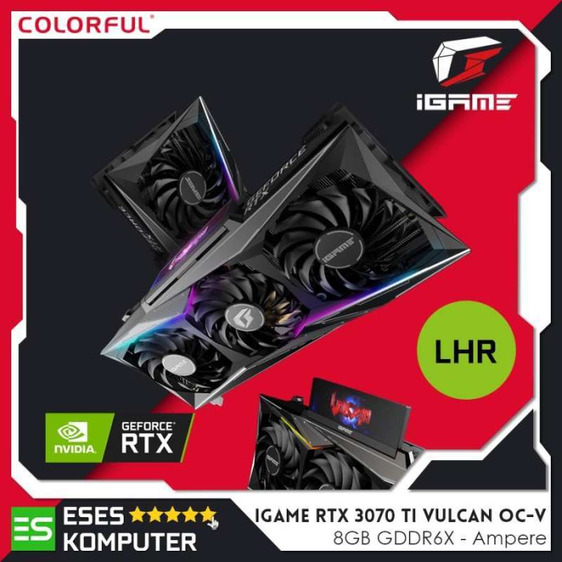 Jual VGA Colorful iGame GeForce RTX 3070 Ti Vulcan OC 8G-V | 8GB GDDR6X ...