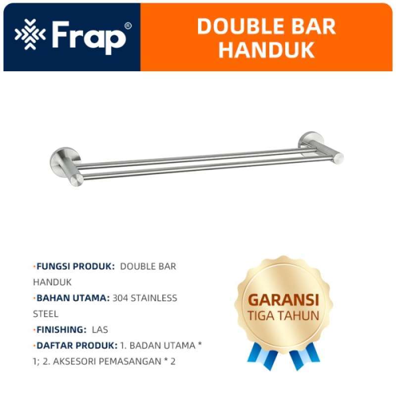 Jual FRAP DOUBLE TOWER BAR SUS 304 RAK HANDUK DOUBLE 60 CM di Seller ...