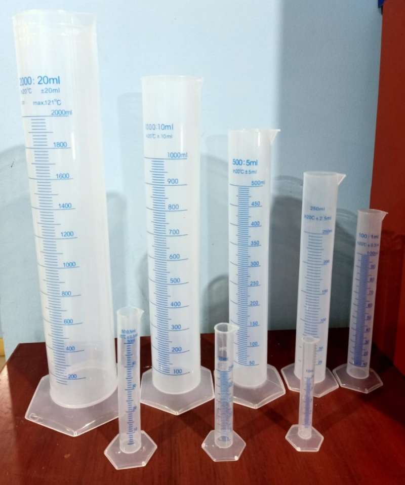 Jual Plastik Gelas Ukur/tabung Ukur/measuring Cylinder 1000 Ml Produksi ...