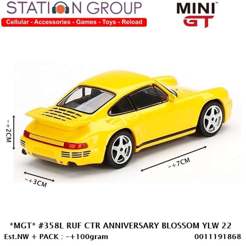 Jual Mini Gt #358l Ruf Ctr Anniversary Blossom Yellow.diecast Di Seller ...