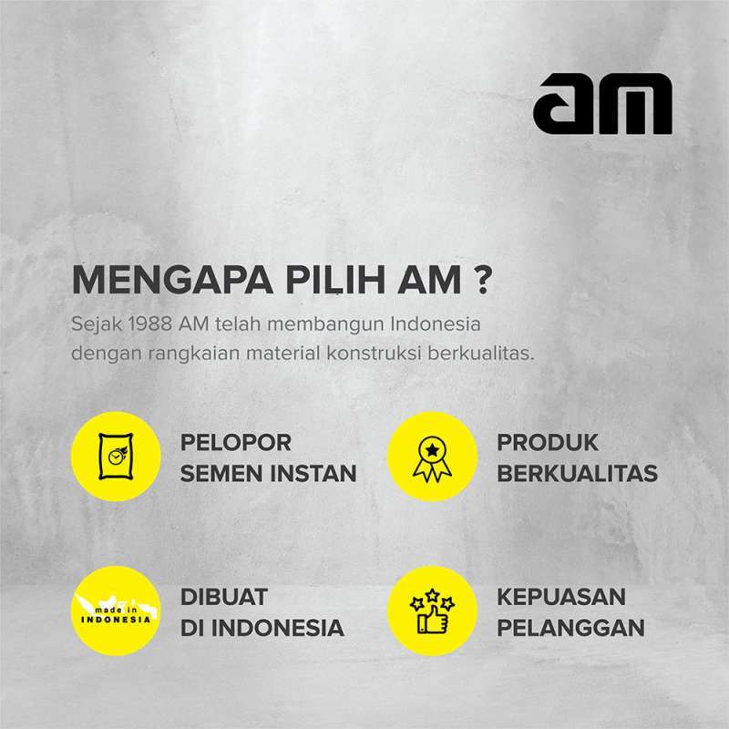 Promo Am 122 - Pelapis Anti Bocor Area Basah & Terendam Kemasan 1kgset ...