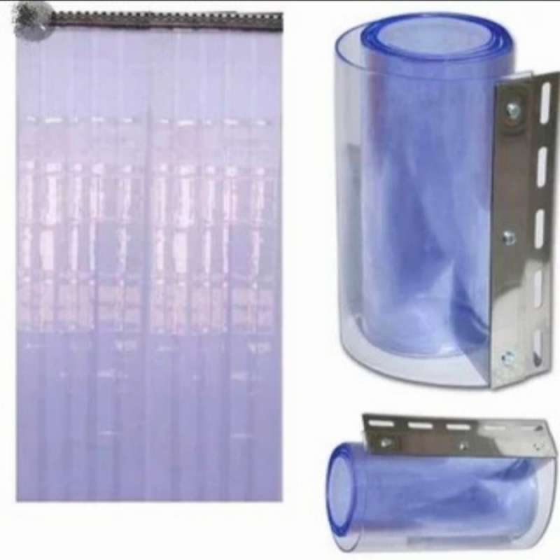 Jual tirai pvc curtain / tirai plastik pvc ukuran pintu L 1,2m x T 2m ...