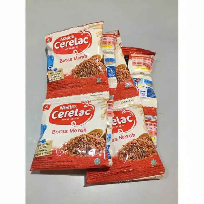Jual Cerelac Beras Merah Bubur Sereal [20 g/ 128 sachet/ Karton] di ...