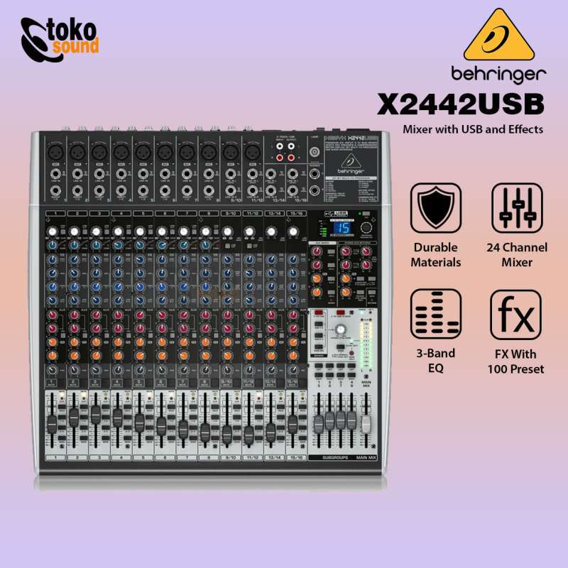 Jual Behringer Xenyx X2442usb Mixer With Usb And Effects Di Seller ...
