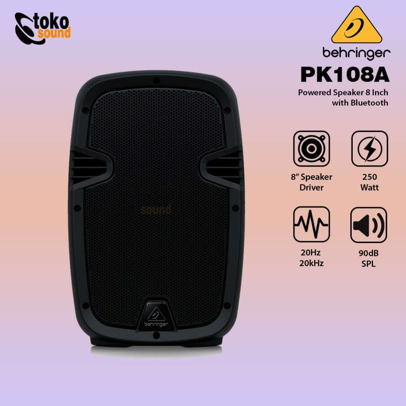 Jual Behringer PK108A 240W 8 inch Powered Speaker with Bluetooth di ...