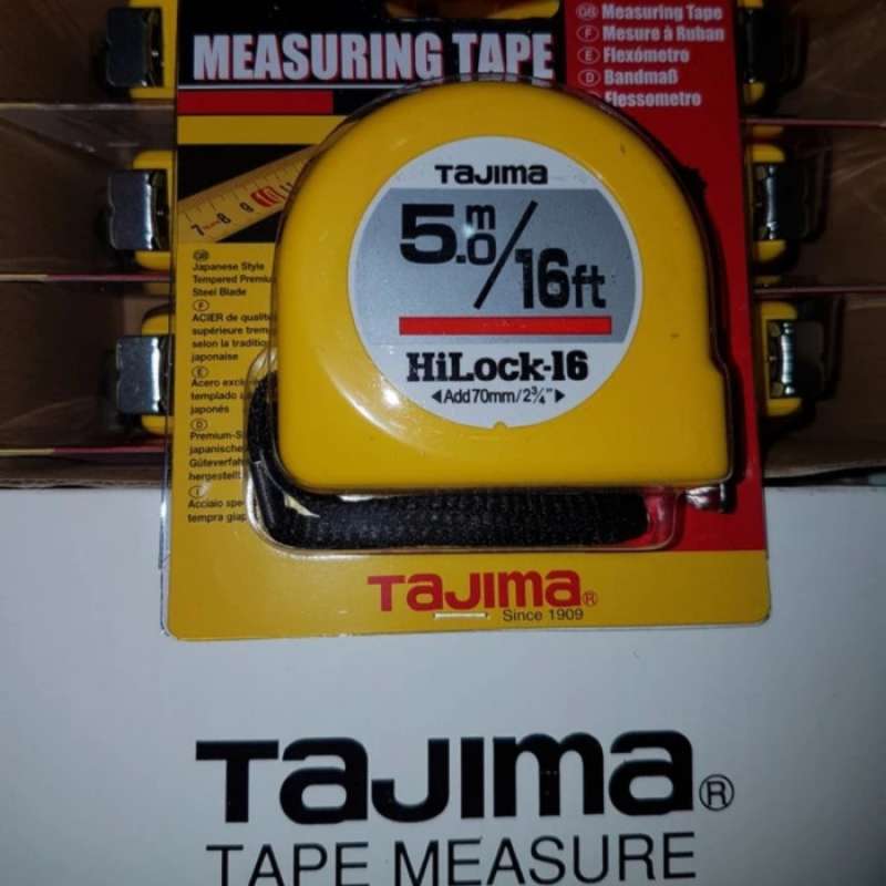 Jual Tajima Meteran Roll Measuring Tape Hilock 5 Meter Made In Japan Di ...