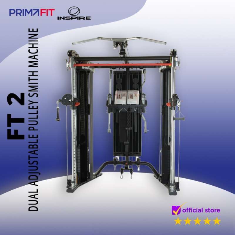 Jual Inspire Fitness FT2 Dual Adjustable Pulley Smith Machine Home Gym ...