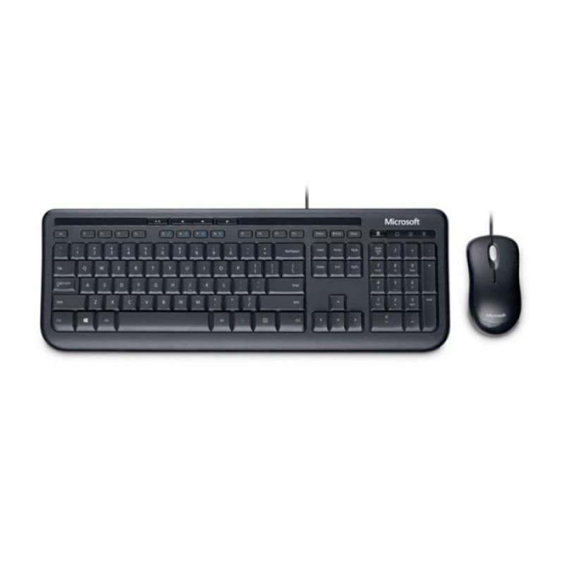 Promo Microsoft Wired Desktop 600 Keyboard & Mouse - Black Diskon 10% ...