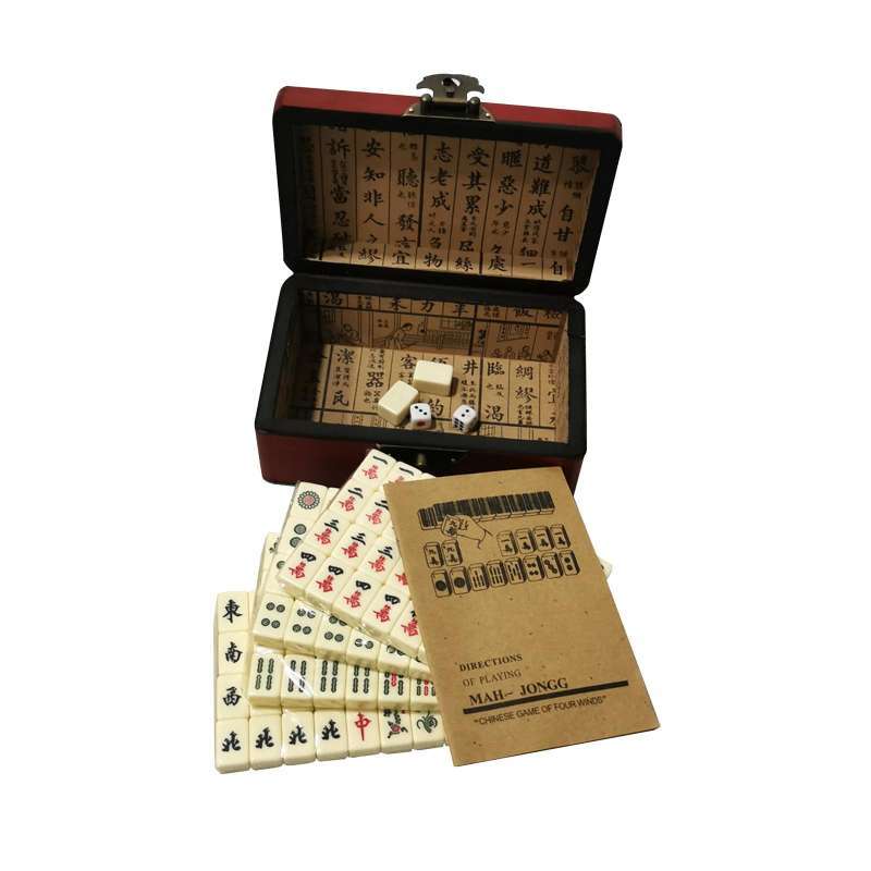 Jual Traditional Chinese Mahjong Set Board Game Leisure Time Game For ...