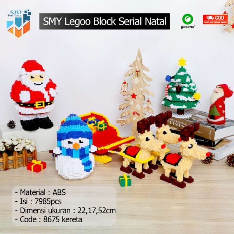 Jual Lego Block Serial Natal Bricks Education Nano Block / Mainan Balok 3d - Rusa Natal Di ...