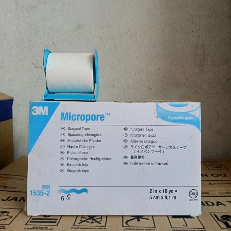 Jual Micropore 2 Inch 3m / Plester Putih Micropore 3m Box Isi 6 Roll Di ...