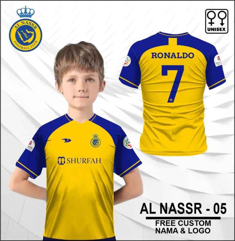 Promo Jersey anak baju sepak bola AL NASSR RONALDO Diskon 67% di Seller ...