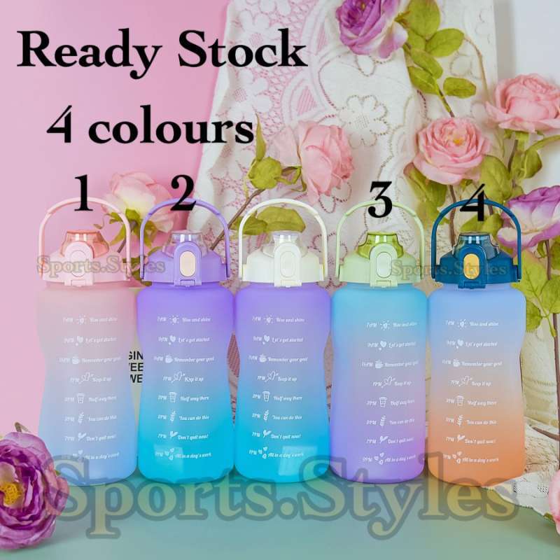 Jual Botol Air Minum Motivasi Penanda/taruk Hp/olahraga/time-marked ...