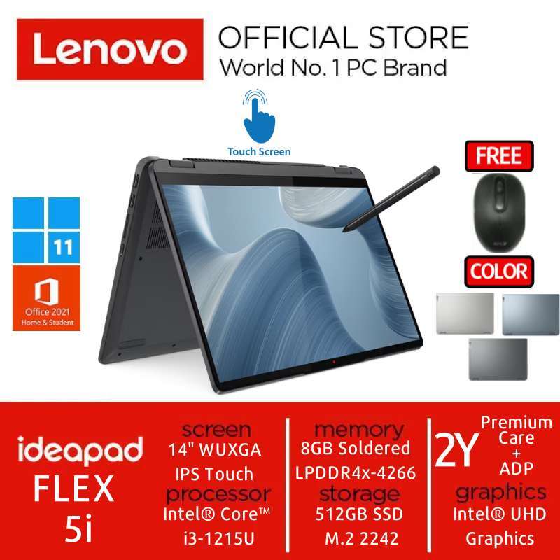 Promo Lenovo IdeaPad Flex 5i C4ID C5ID C6ID Laptop 2 in 1 [Core i3 ...