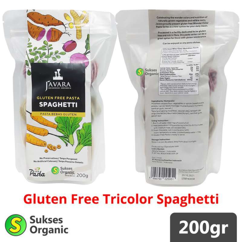 Jual Javara Gluten Free Pasta Spaghetti 200g Di Seller Sukses Organic ...