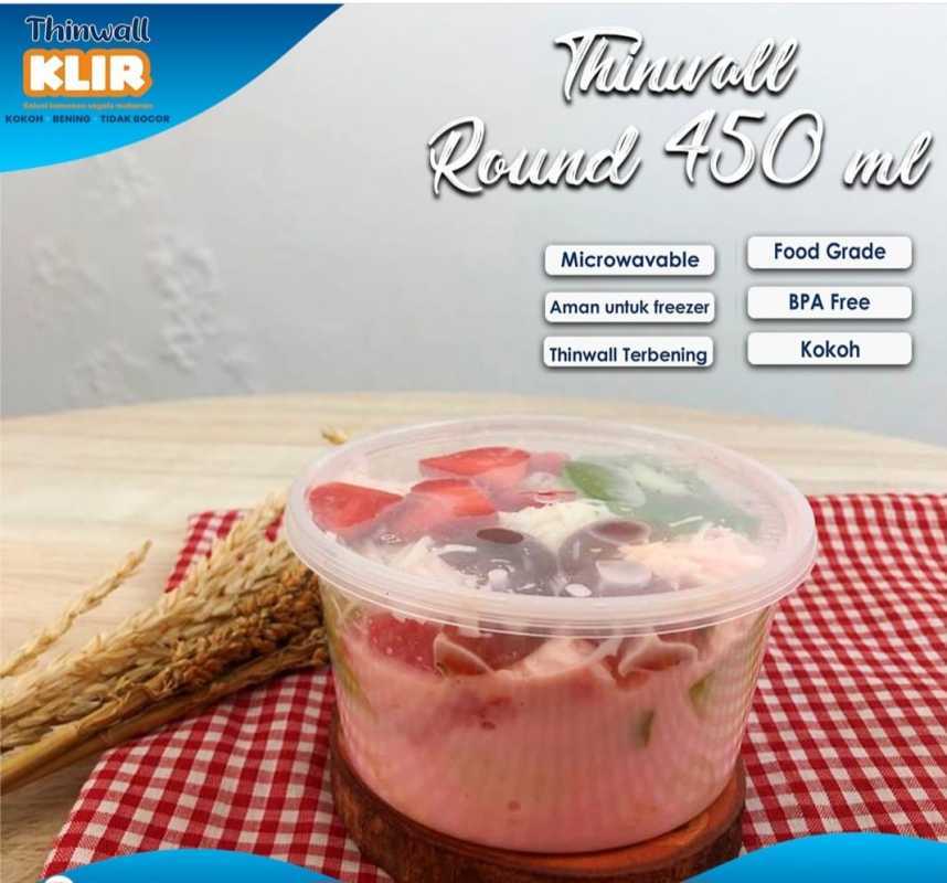 Jual Thinwall Round 450ml Mangkok Plastik 450 Ml Isi 25 Pcs Di Seller Kencana Plastik - Kapuk ...
