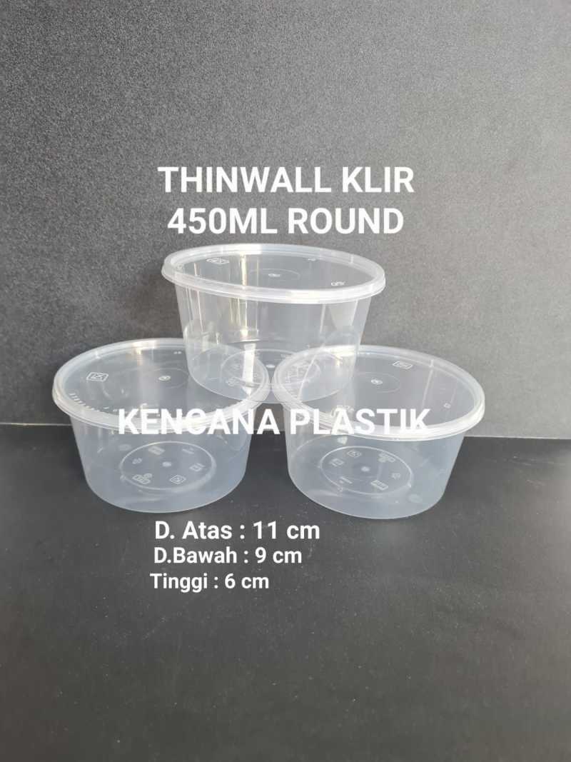 Jual Thinwall Round 450ml Mangkok Plastik 450 Ml Isi 25 Pcs Di Seller Kencana Plastik - Kapuk ...