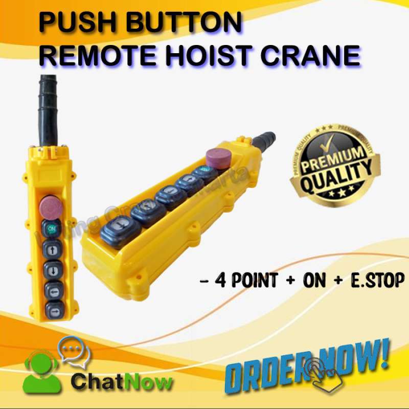 Promo Remote Control Hoist Push Button Single Speed 4Tombol + ON + E ...