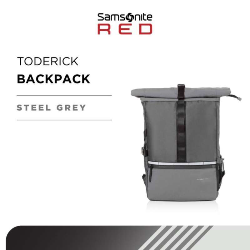 Promo Samsonite Red Label Toderick Backpack - Steel Grey Diskon 23% di ...