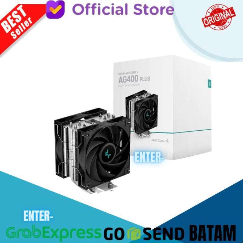 Jual DeepCool AG400 PLUS Dual Fan 4 Heat Pipes CPU Cooler di Seller ...