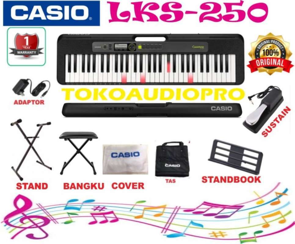 Promo casio lk-s250 lk s250 lks250 keyboard paket Diskon 23% di Seller Nadala Store - Duren Tiga ...