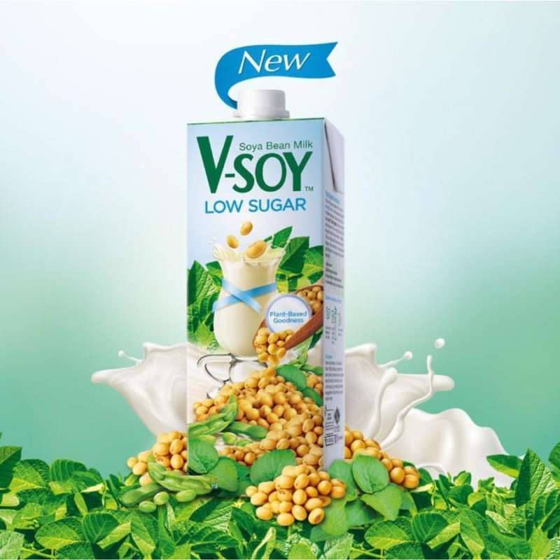 Jual V-Soy Low Sugar - Susu Kacang Soya Less Sugar - VSoy Barista ...