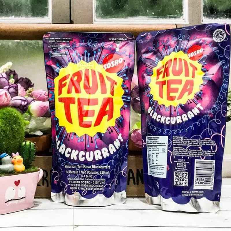Jual Fruit Tea Sosro Blackcurrant Pouch 230 Ml Isi 24 Pcs Di Seller ...