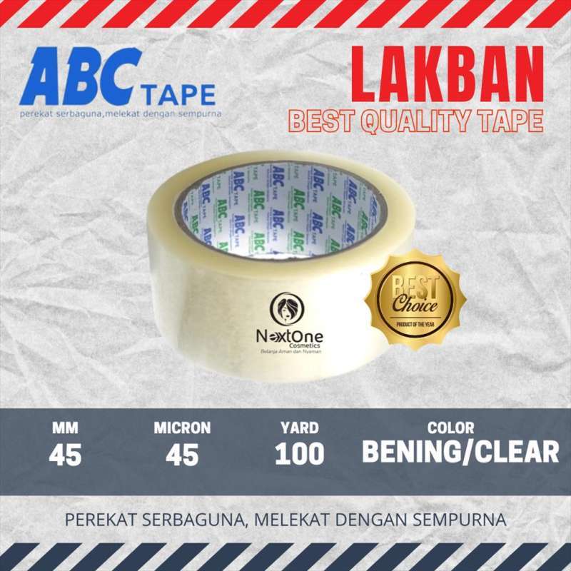 Promo LAKBAN COKLAT BENING ABC TAPE PEREKAT SERBAGUNA VARIAN LENGKAP ...