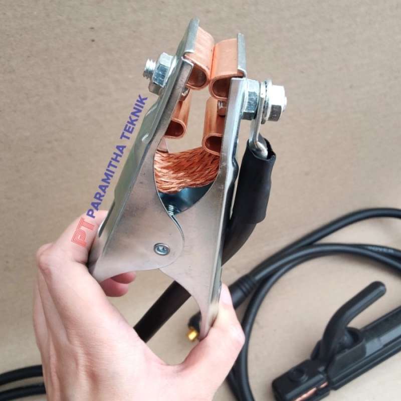 Jual Paket Tang Las Stang Massa Kabel 2 Meter / Inverter Welding Set 2 ...