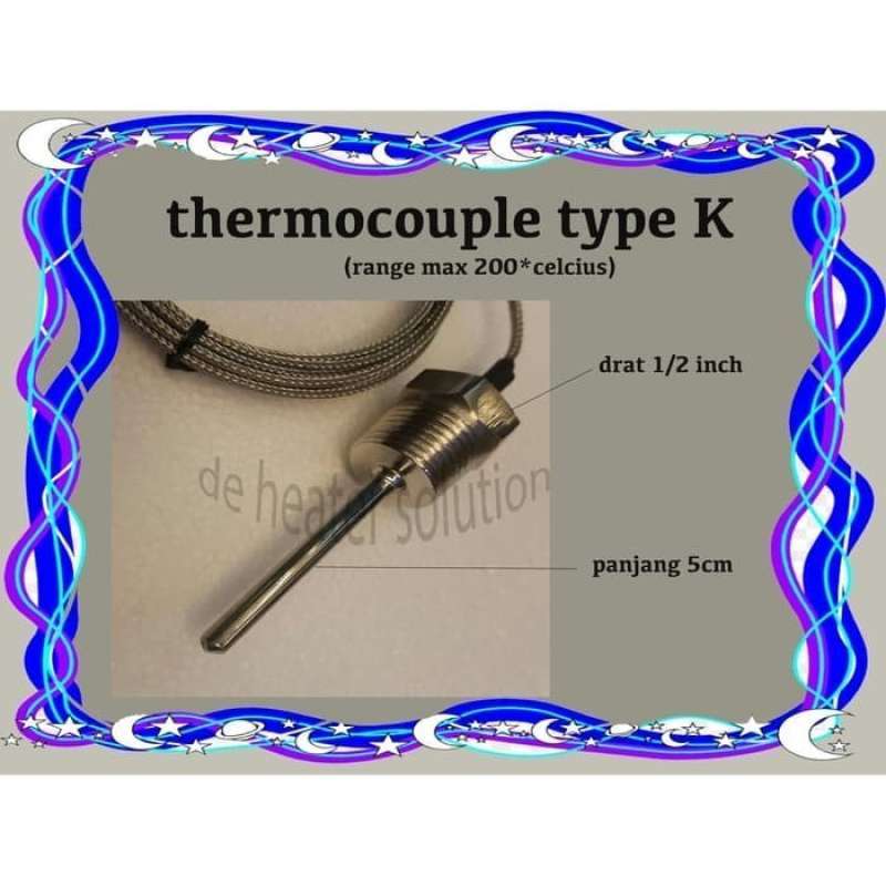 Jual Thermocouple Type K Drat 1/2 Inch Kabel 2,5m Di Seller Umar Store ...