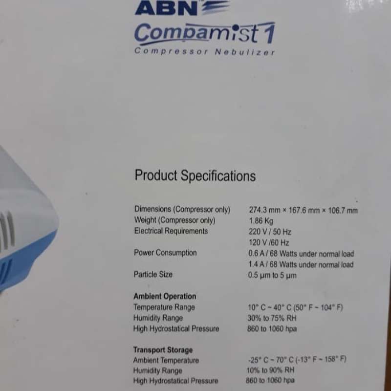 Jual Alat Uap Pernapasan / Nebulizer Abn Compamis Di Seller Nur Nur ...