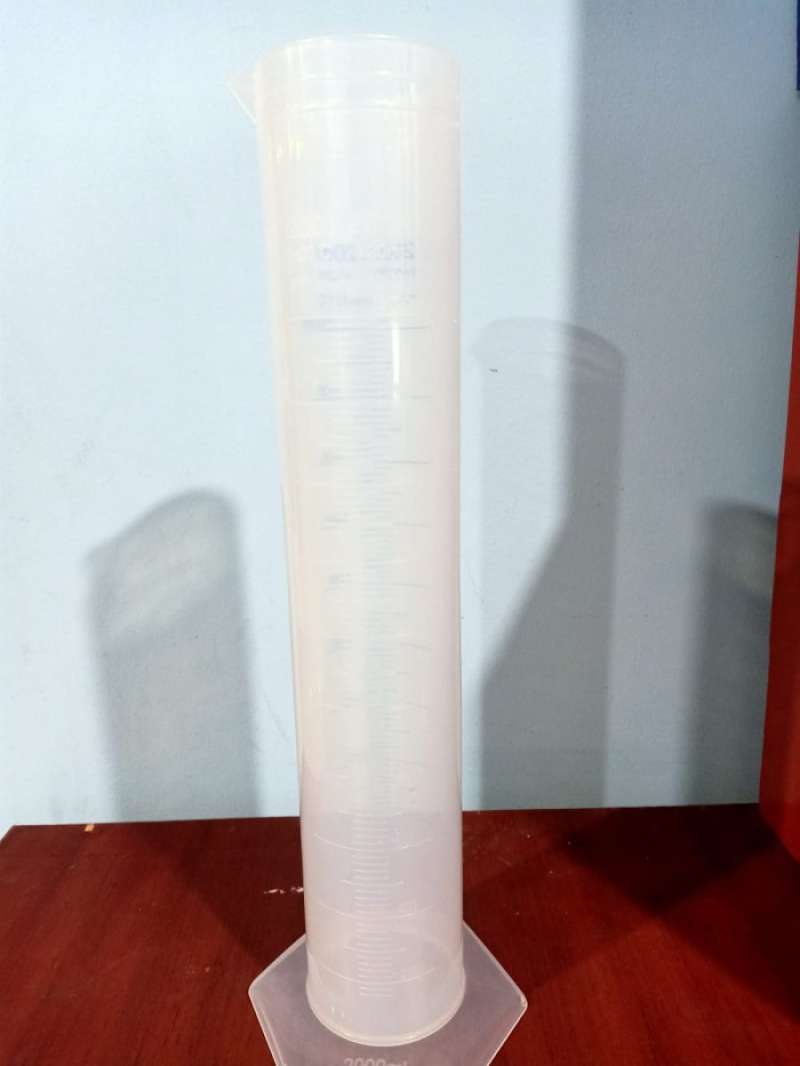 Jual Plastik Gelas Ukur/tabung Ukur/measuring Cylinder 2000 Ml Produksi ...