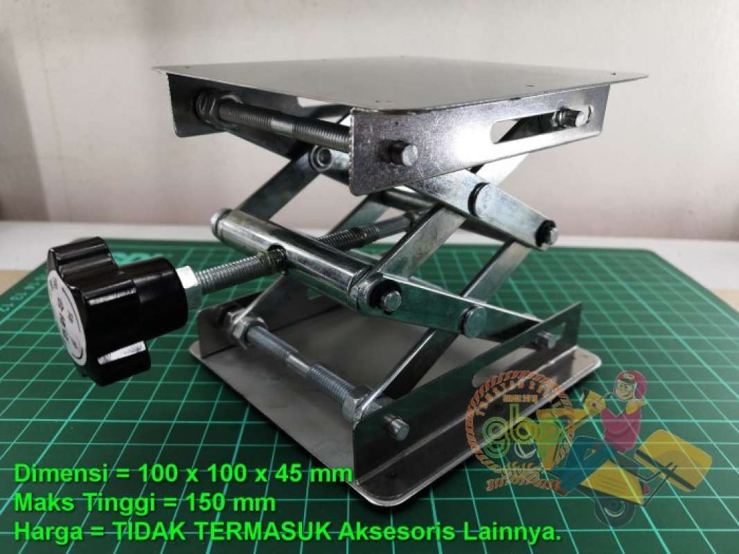 Jual Dongkrak Mini Silang Gunting Meja Hobi Scissor Jack Stand Lifting ...