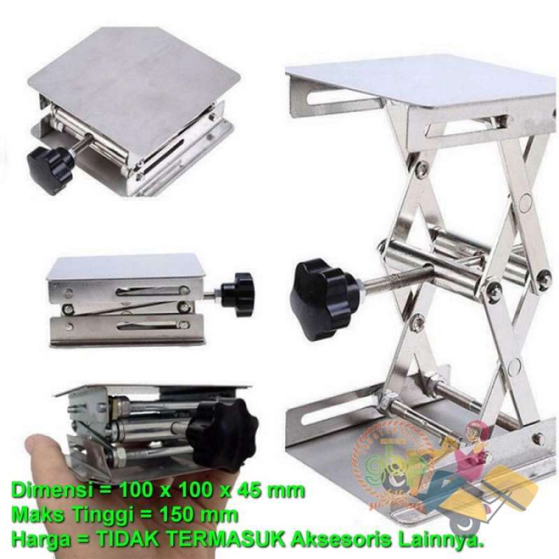 Jual Dongkrak Mini Silang Gunting Meja Hobi Scissor Jack Stand Lifting ...