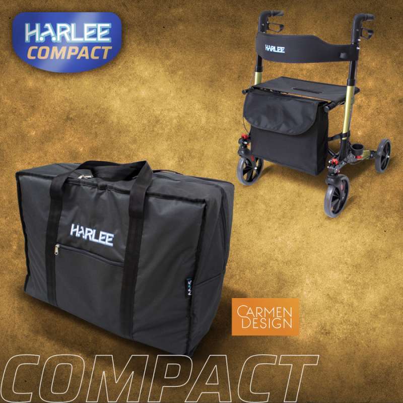 Jual Bundling Harlee Compact Rollator & Tas - Alat Bantu Jalan - Walker ...