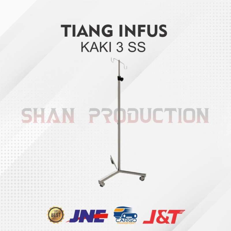Jual Tiang Infus - Tiang Infus Roda 3 Kaki Stainless Steel Di Seller ...